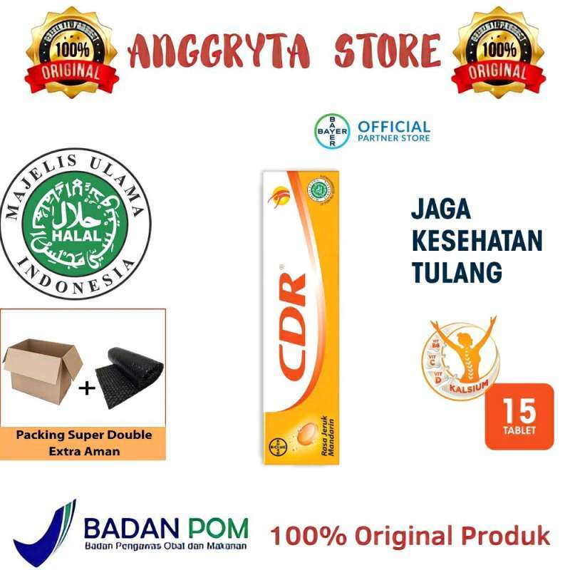 Promo CDR Jeruk Mandarin Isi 15 Tablet Original Diskon 24% di Seller ...