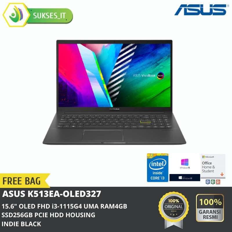Jual ASUS K513EA-OLED327 (15.6OLED FHD,i3-1115G4/UMA/4G/256G PCIE/HDD ...