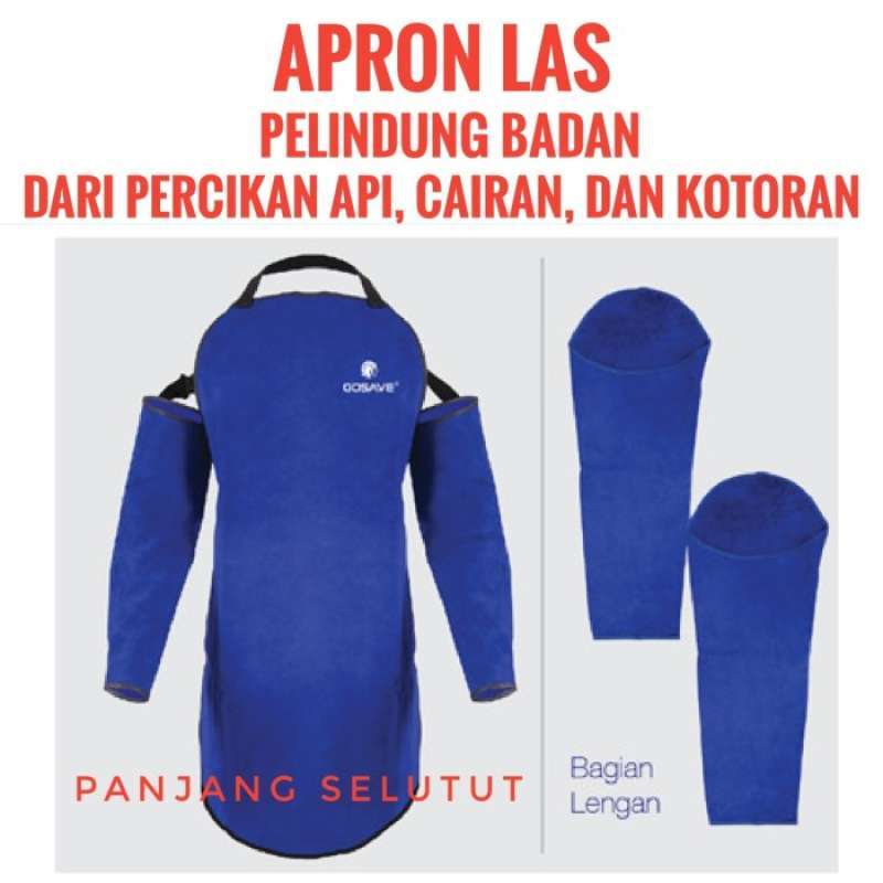 Jual PROMO APRON CELEMEK PELINDUNG BADAN DARI PERCIKAN API, CAIRAN, DAN ...