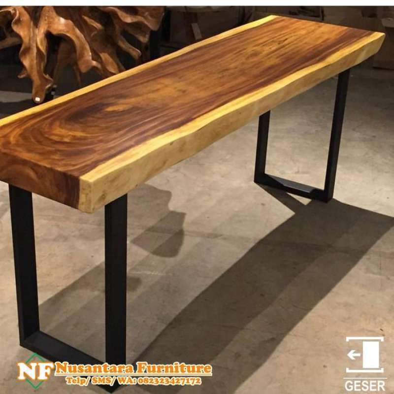 Jual Meja Rias Console Minimalis Kayu Trembesi Meja Console Trembesi ...