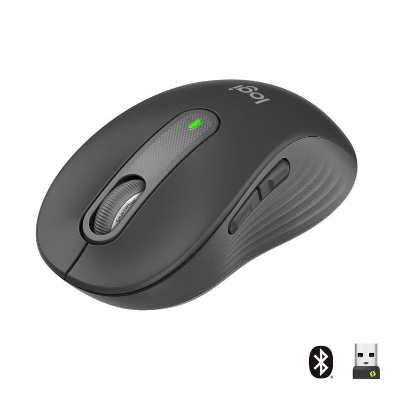 Promo Logitech Signature M650 L Mouse Wireless Bluetooth Silent Full Size Graphite Diskon 35% Di ...