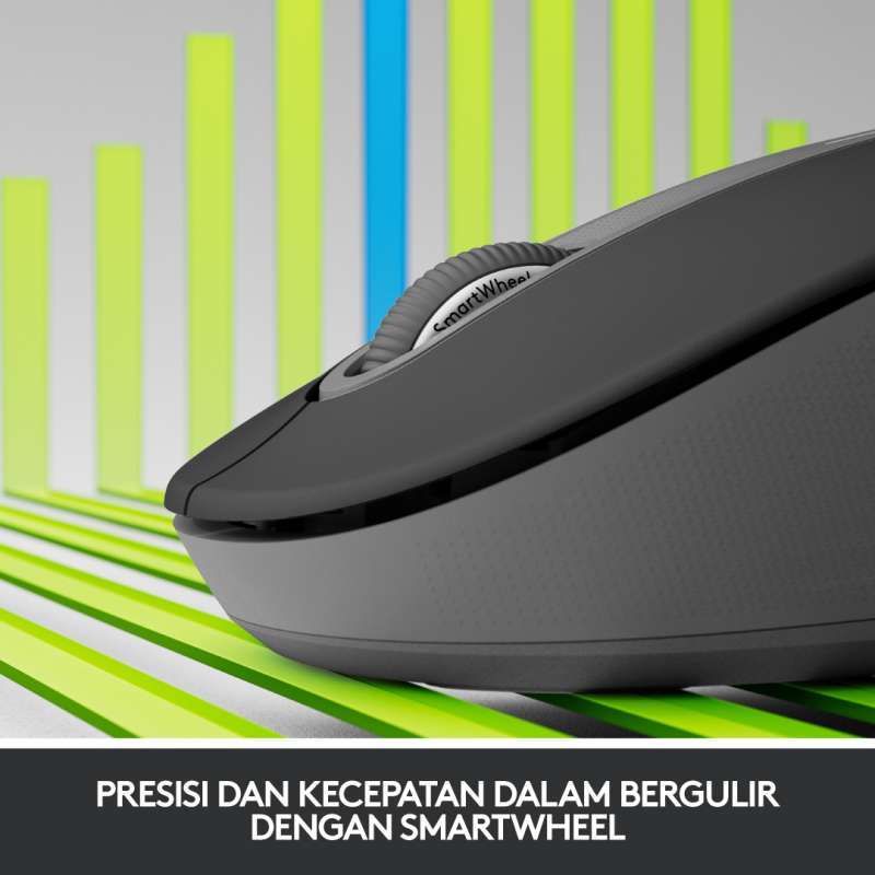 Promo Logitech Signature M650 L Mouse Wireless Bluetooth Silent Full Size Graphite Diskon 35% Di ...