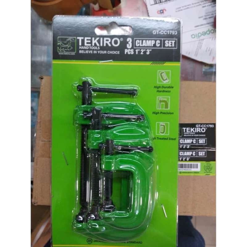 Promo Gratis Ongkir Clamp C Tekiro 1 Set C Clamp Tekiro Set Isi 3 Pcs ...