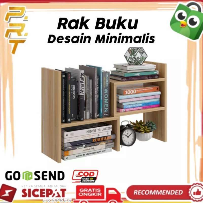 Promo Gratis Ongkir Rak Buku Minimalis Dari Kayu Rak Buku Dinding ...