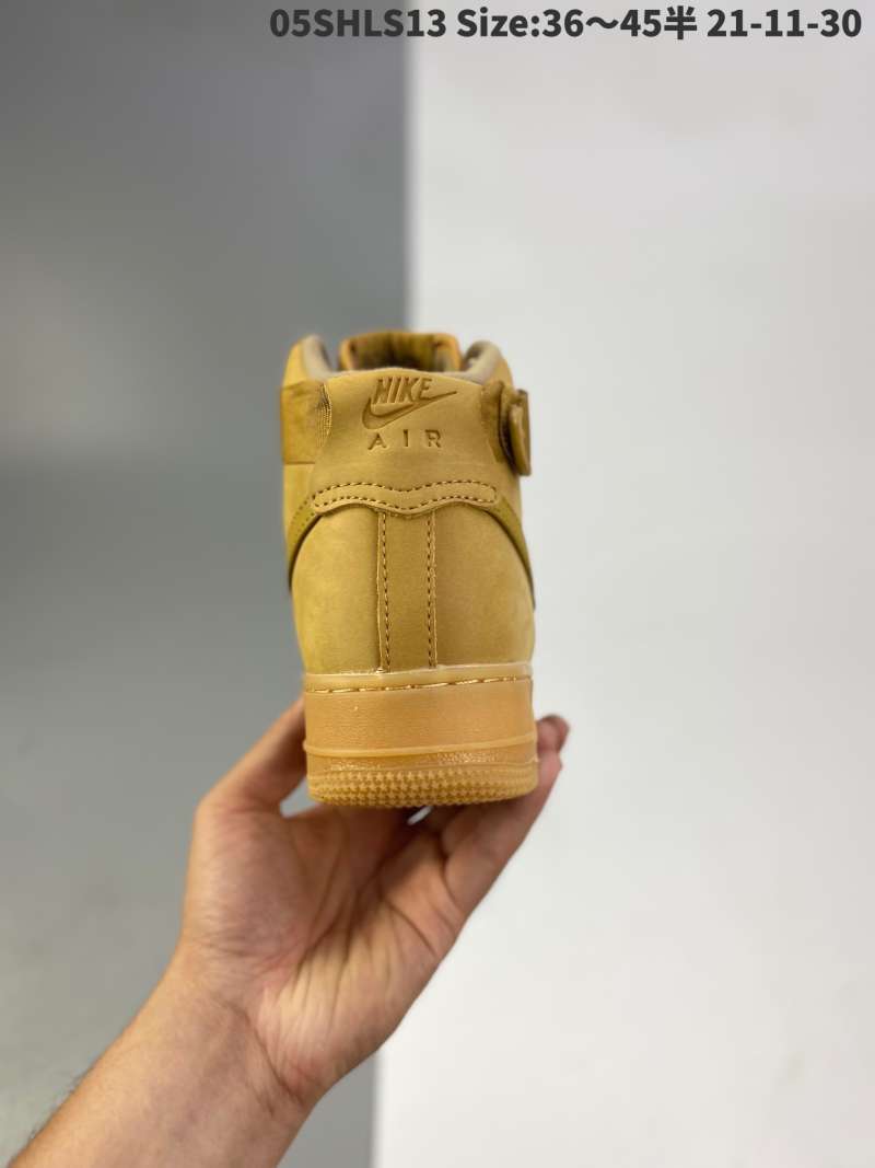 Jual Nike Air Force 1 High Wbflex Wheat 2019 Wheat Suede High Top Air ...