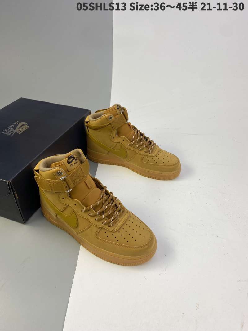 Jual Nike Air Force 1 High Wbflex Wheat 2019 Wheat Suede High Top Air ...