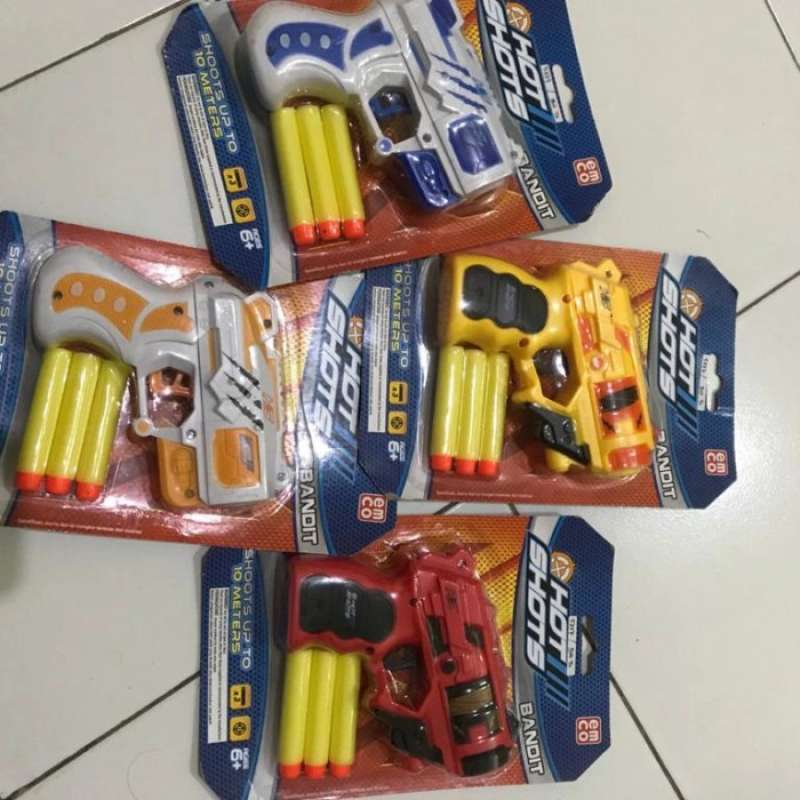 Jual Gratis Ongkir Mainan Nerf Pistol Anak Hotshot Emco Bandit di ...