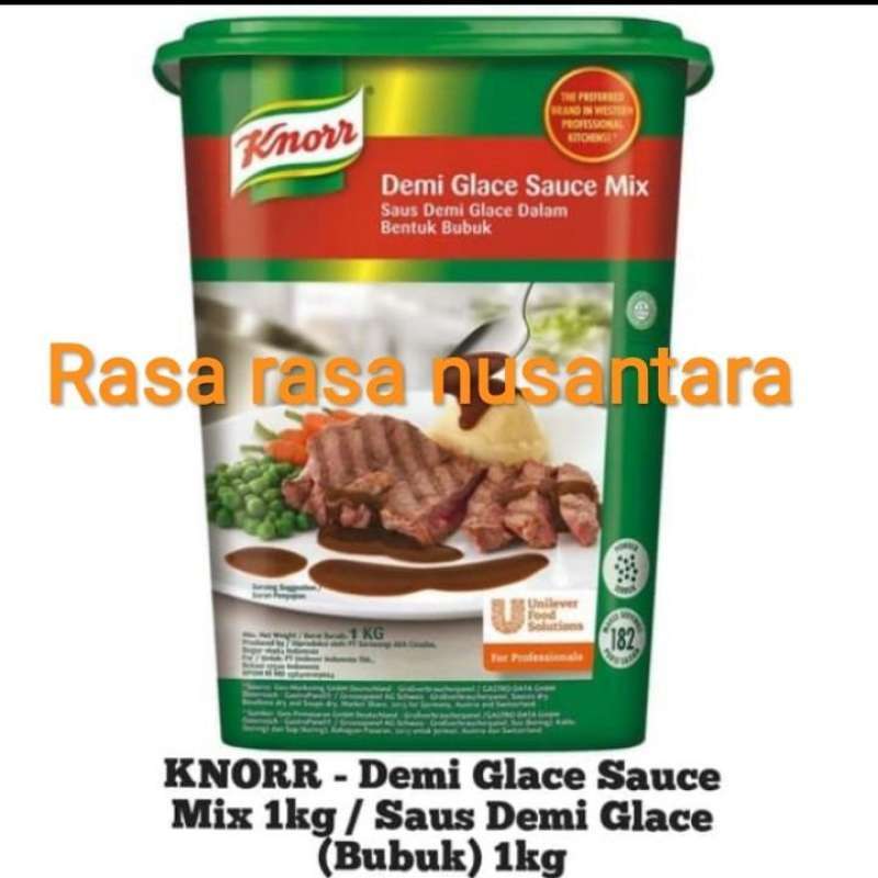 Jual Knorr Demi Glace Sauce Mix 1kg ( Saus Demi Glace Powder 1kg ) Di Seller Rasa Nusantara ...