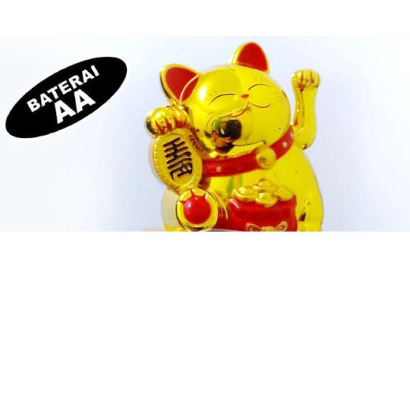 Promo Kucing Hoki 1C-Maneki Neko-Lucky Cat-Keberuntungan-Gold Diskon 49 ...