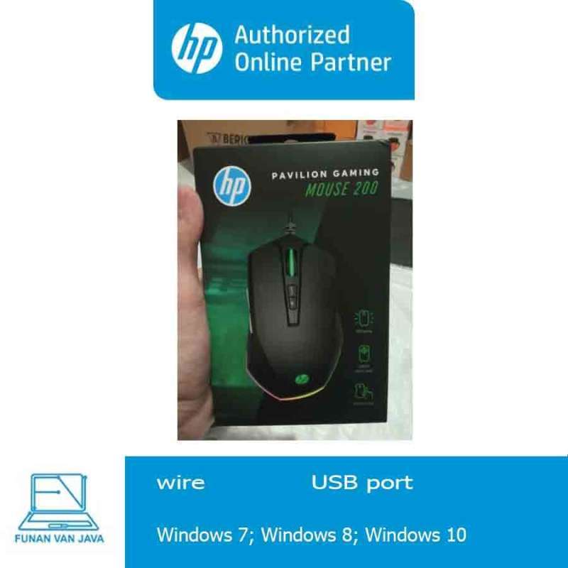 Jual MOUSE HP Pavilion Gaming Mouse 200 original kabel random hijau ...