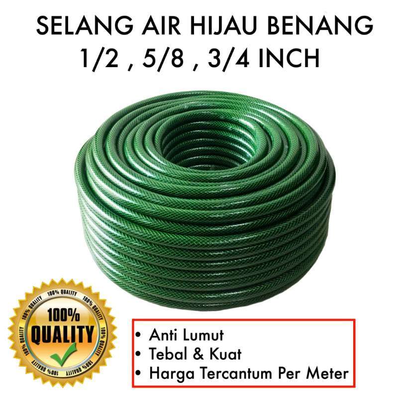 Jual SELANG AIR HIJAU BENANG ANTI LUMUT 1/2 - 5/8 - 3/4 HARGA PER METER di Seller Santa45 Shop ...