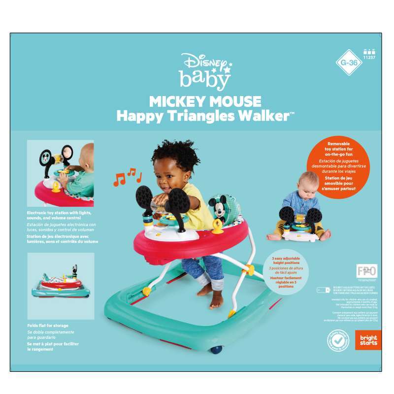 Jual Bright Starts Mickey Mouse Happy Triangles Walker Di Seller Baby ...