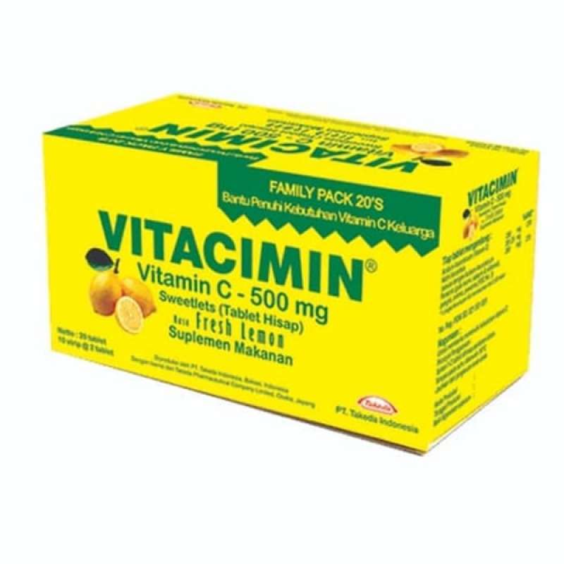Jual Vitacimin 500 Mg 10 Strip Isi 2 Tablet Di Seller Proseller ...