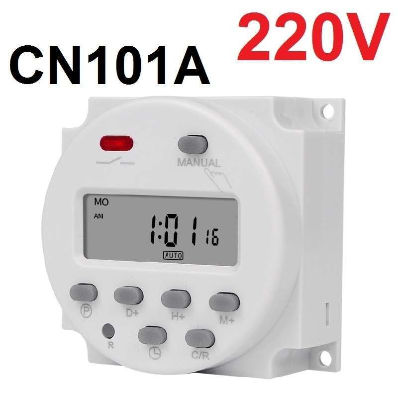 Jual Timer Switch Digital Time Delay Relay 220V 12V CN101A Untuk Lampu Digital Timer ...