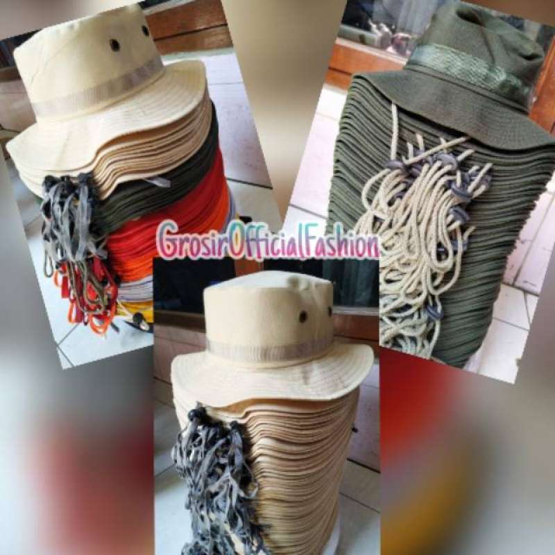 Promo Topi Rimba / Topi Hutan / Topi - Hitam Diskon 48% Di Seller Vice ...