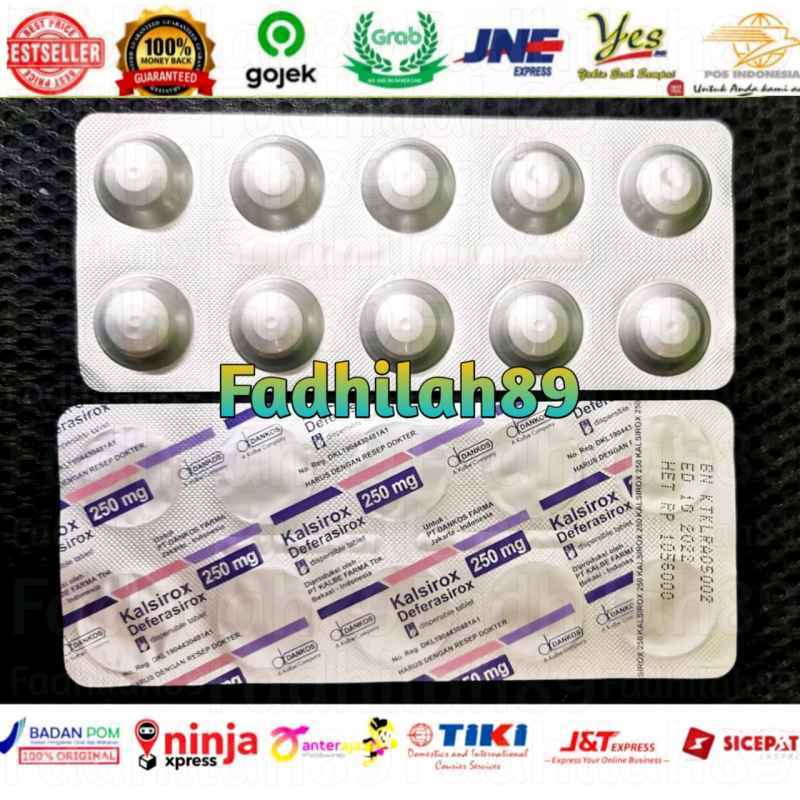 Jual Kalsirox 250 Mg Deferasirox 250 Mg Strip ORIGINAL 10 Tablet di ...
