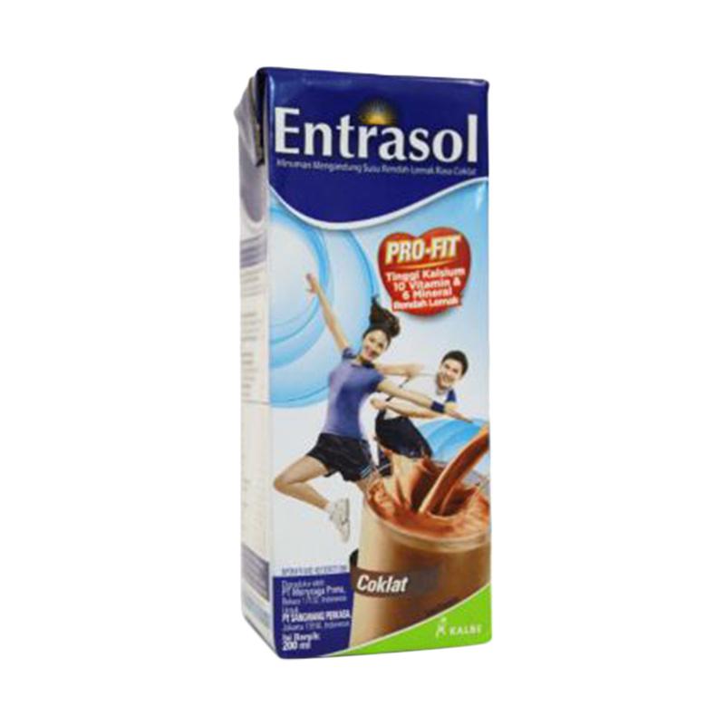 Promo ENTRASOL Chocolate Susu UHT [200 mL] Diskon 29% di Seller Kalbe ...