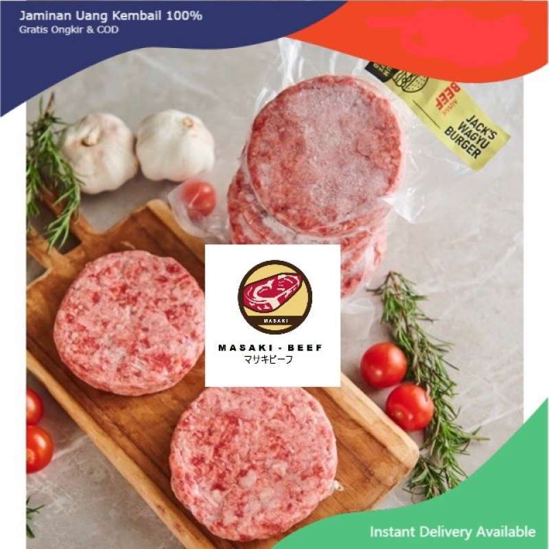 Promo PREMIUM Wagyu Beef Patty / Daging Burger 100gr - 5pc .. Diskon 9% ...