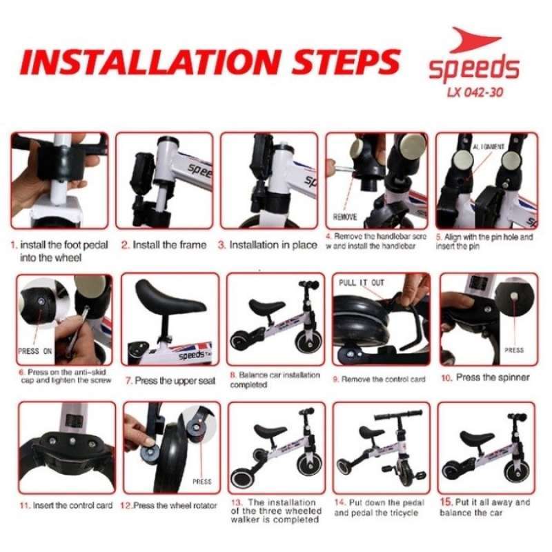 Jual Sepeda Anak Roda 3 2in1 Tricycle Sepeda Roda Tiga Hadiah Balance ...