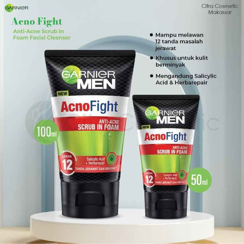 Jual Garnier Men Acno Fight Series - Acno Fight Scrub 100 di Seller ...