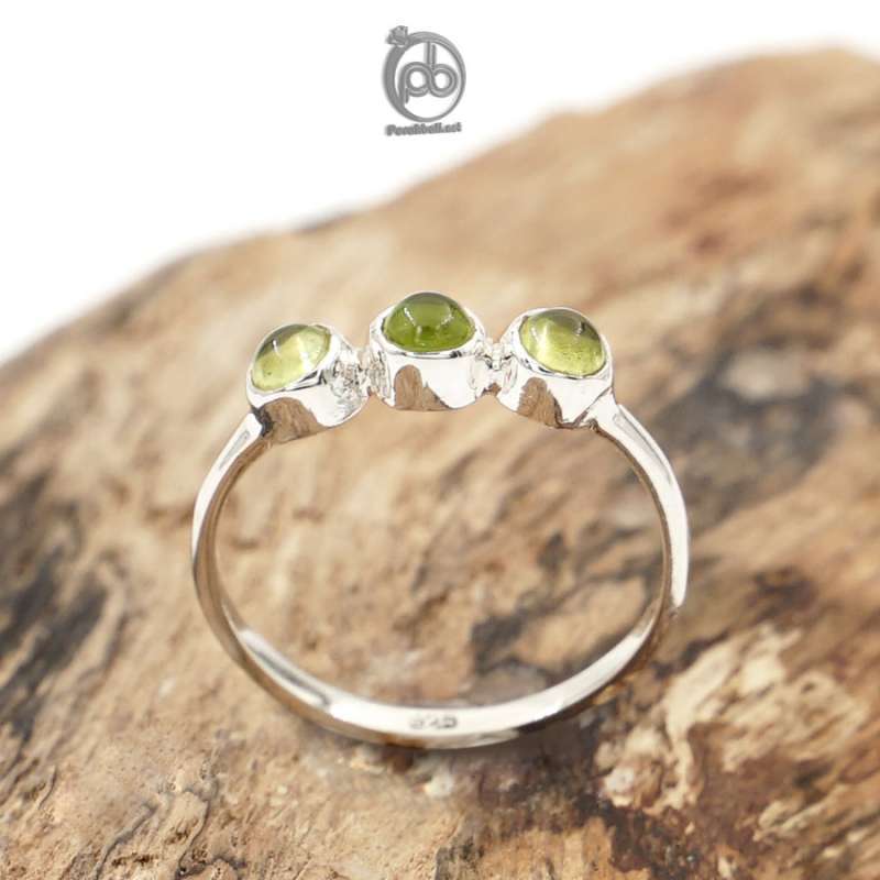 Jual Cincin Silver Wanita Perak Bali Asli 925 Natural Trio Green ...