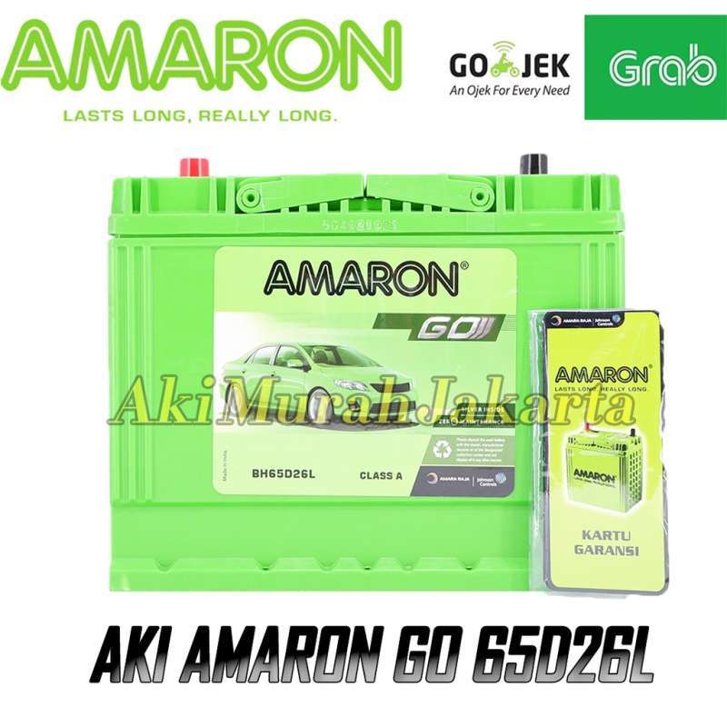 Jual Aki Mobil Toyota Fortuner Bensin NS70L / 65D26L Amaron GO Aki Kering 12V / 65Ah di Seller ...