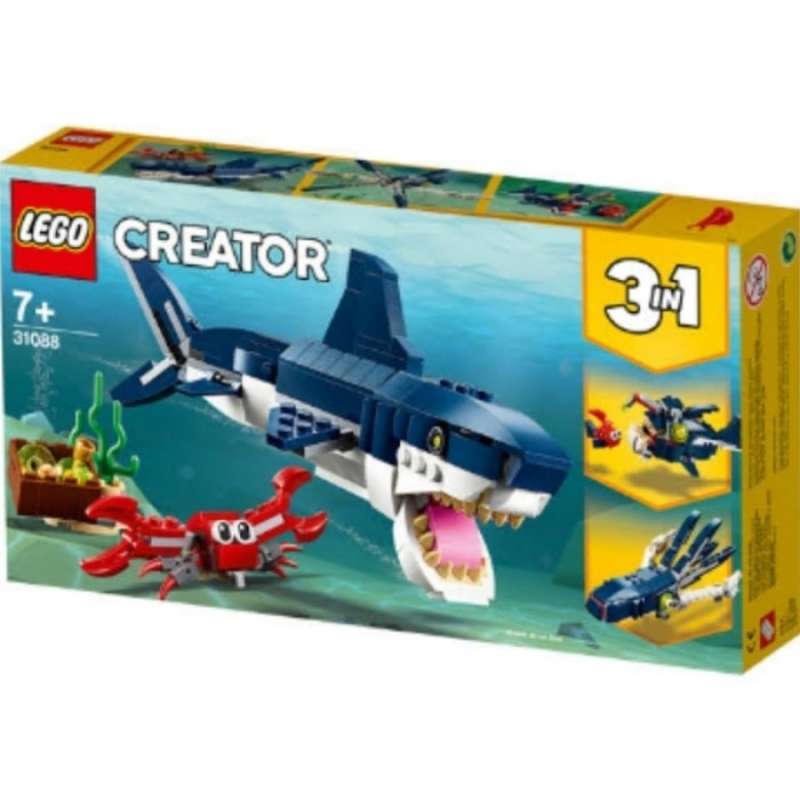 Promo Lego Creator 3in1 31088 Deep Sea Creatures - Original Lego Shark ...