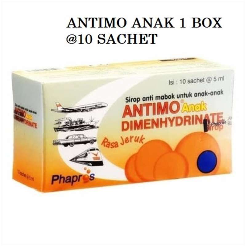 Jual Antimo Anak Cair Rasa Jeruk / 1 Box / Isi 10 Sachet Di Seller ...