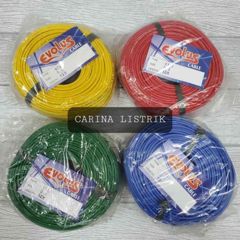 Jual Kabel Nyaf 0,8mm 50 Meter Kabel Tunggal Serabut - Biru Di Seller ...