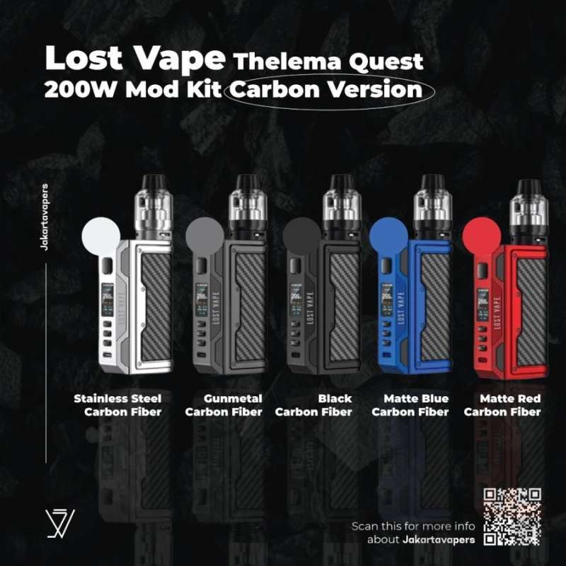 Jual Thelema Quest 200w Mod Kit Carbon Version + Ub Pro Tank By Lost ...