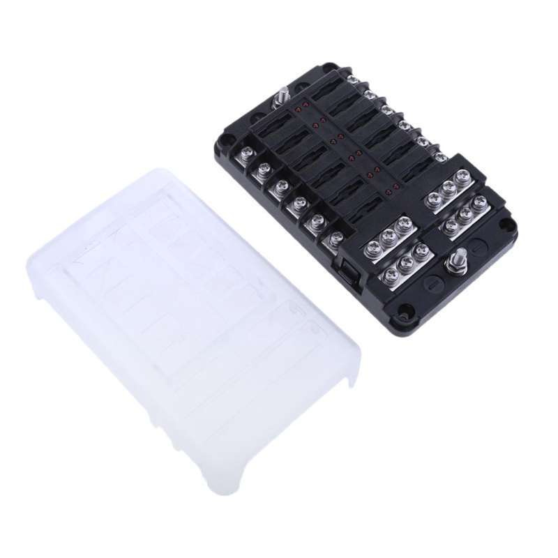 Jual 12way Fuse Box Block Holder Circuit Blade Terminal With Led Safety ...