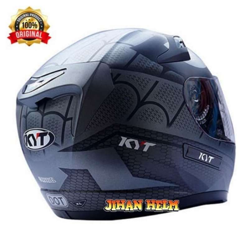 Jual Helm / Helm Kyt / Helm Kyt Full Face K2 Ri Dpiderman Grey Doff ...
