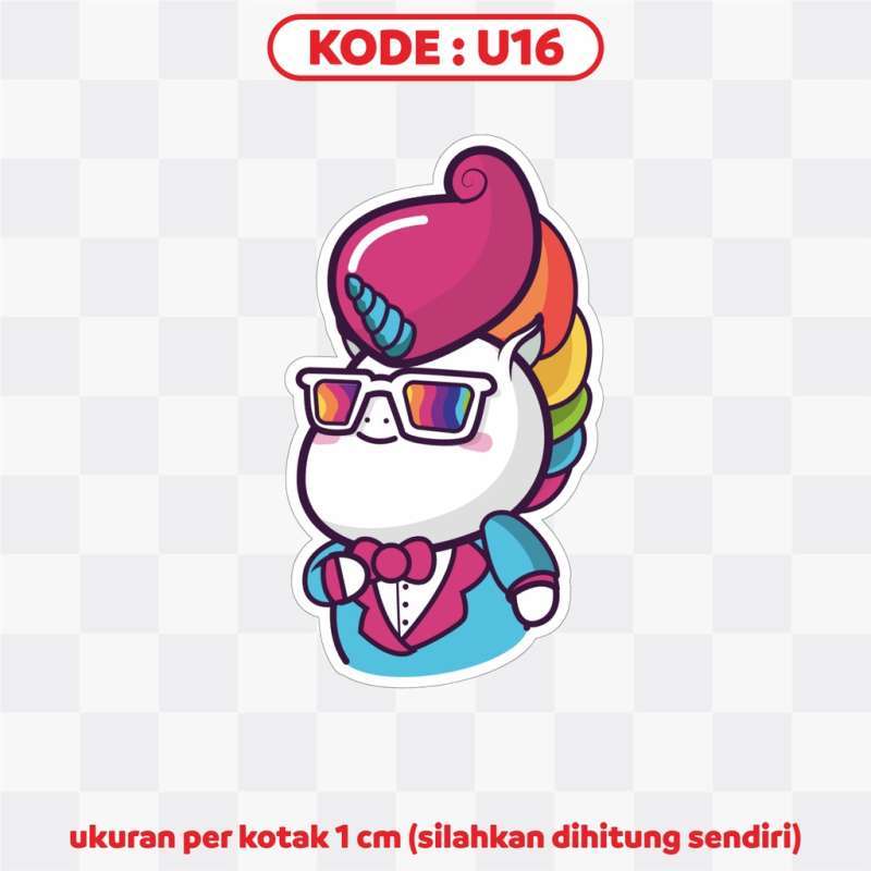 Jual Sablon Setrika | Sticker Kain Unicorn - Stiker Baju - Kartun ...