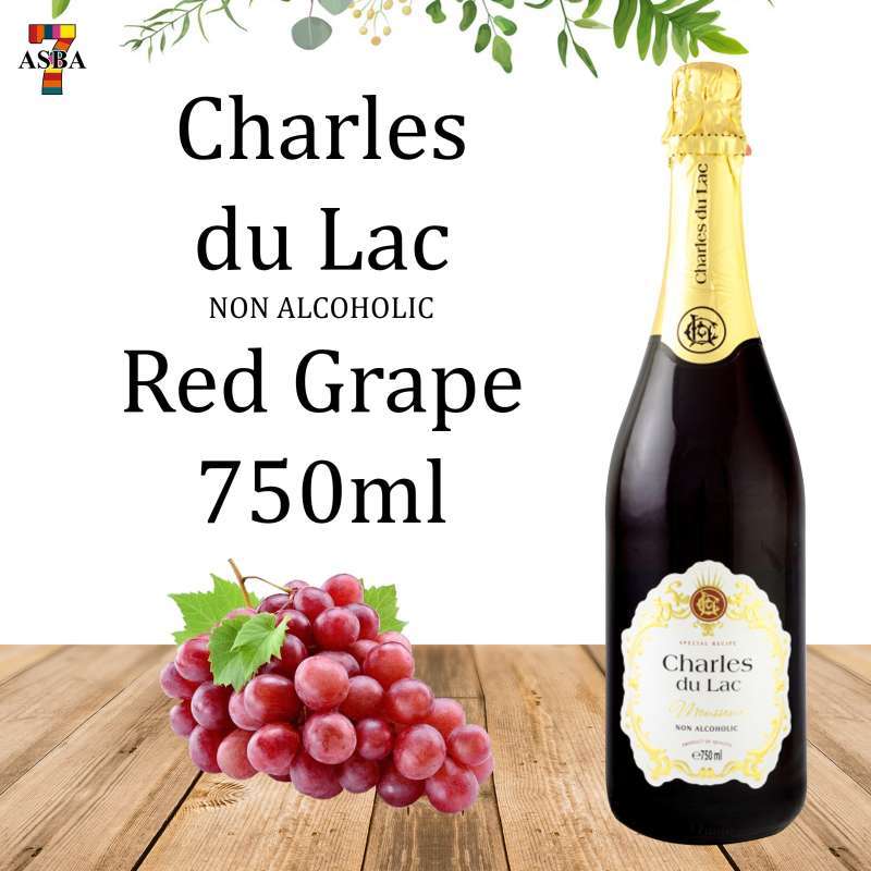 Promo Charles du Lac Sparkling Drink Non Alcohol 750ml - Halal - Red ...