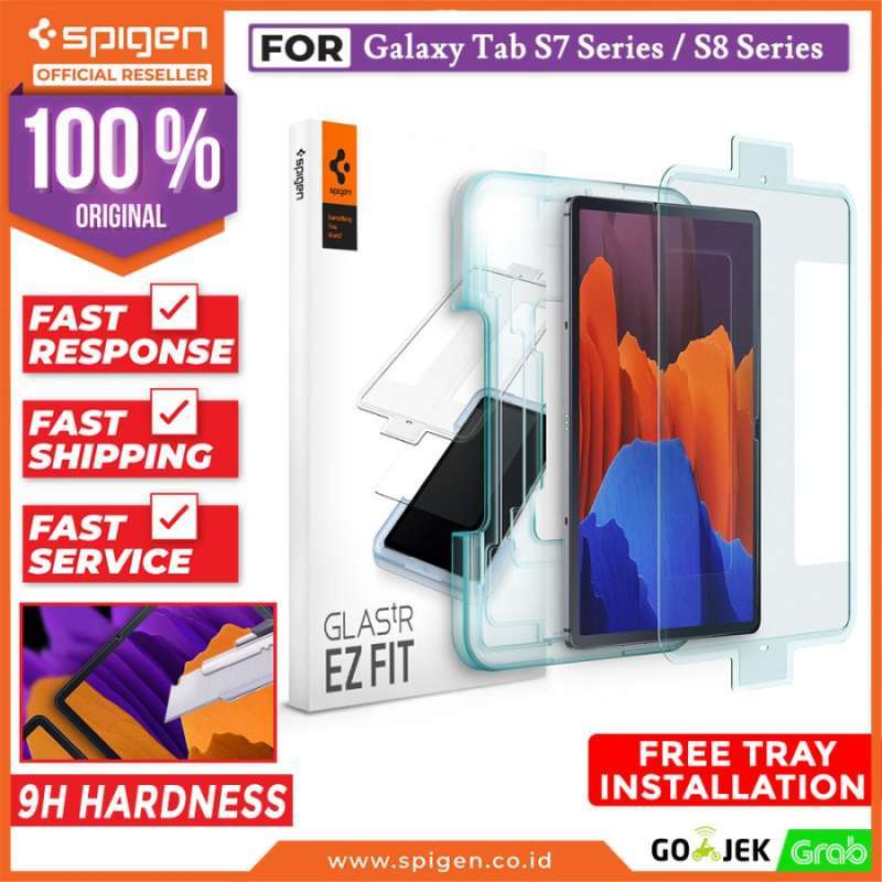 Jual Tempered Glass Samsung Galaxy Tab S7 / S8 / Plus Spigen Glas tR EZ ...