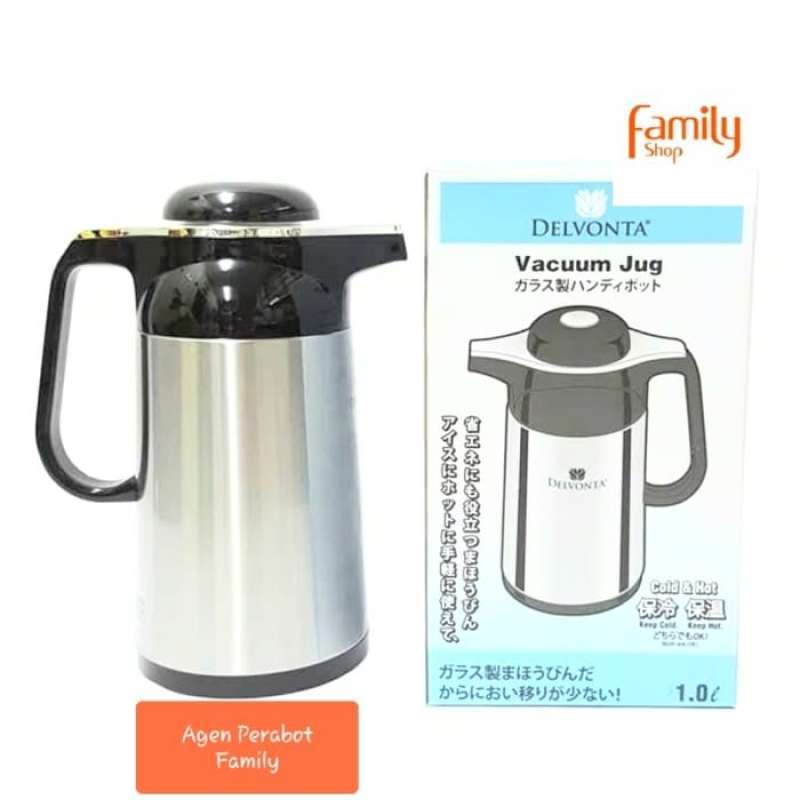 Promo Unik Termos Air Panas Delvonta Vacuum Jug HS Delvonta 1 Lt Stainless Diskon Diskon 30% di ...