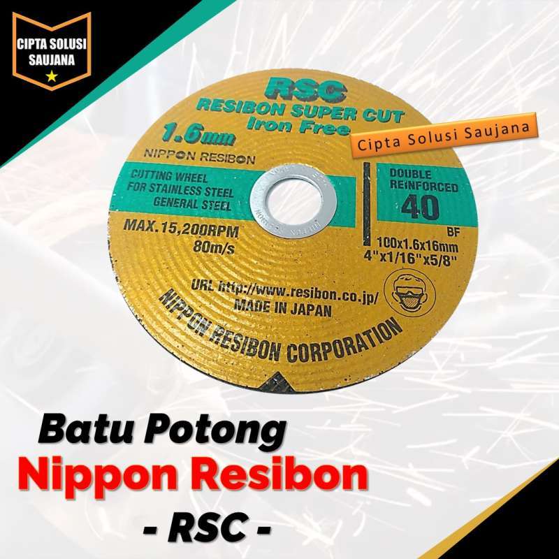 Promo NIPPON RESIBON SUPER CUT BATU POTONG 4 IN MATA GERINDA POTONG ...