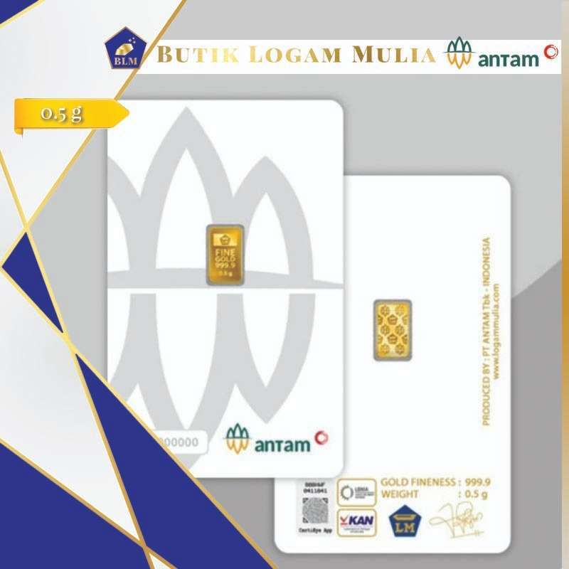 Jual Logam Mulia ANTAM 0.5 Gram - 2022 di Seller BUTIK LOGAM MULIA ...