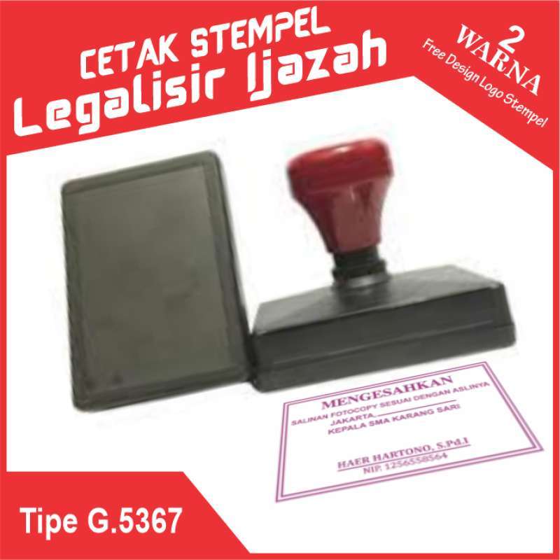 Promo Cetak Stempel Otomatis Ukuran Besar Standar Stempel Legalis ...