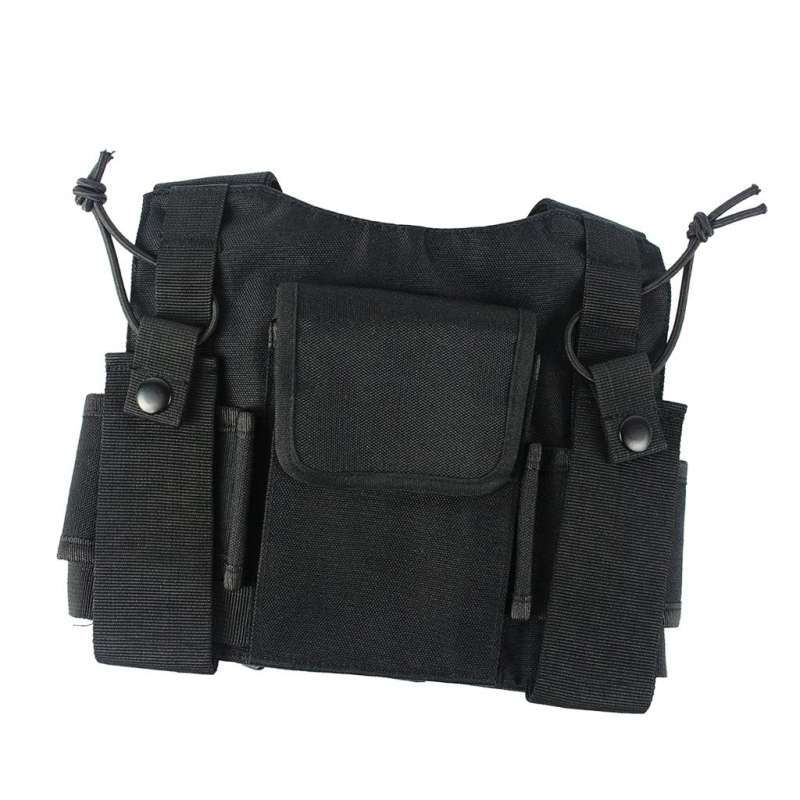 Jual Security Radio Chest Holder Strap Harness Rig Pack Holster for ...