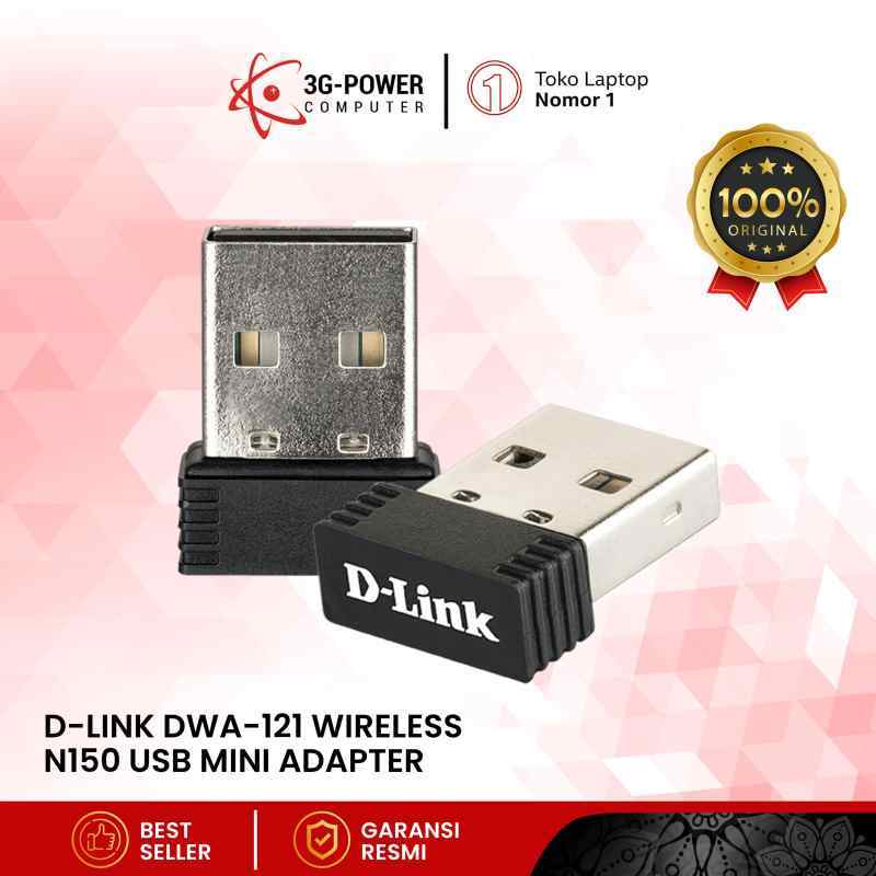 Jual D-Link DWA-121 Wireless N150 USB Mini Adapter di Seller 3G-POWER Official Store - 3G POWER ...