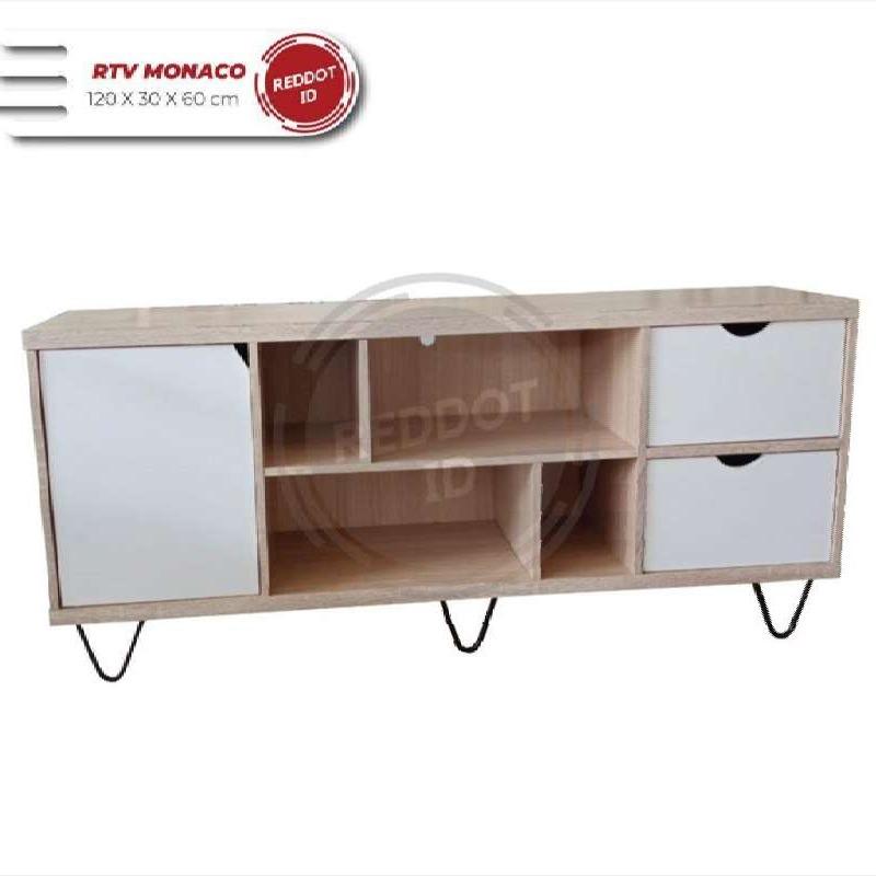 Jual Meja Tv Minimalis Rak Tv Monaco 120x30x60cm Di Seller Reddot Id ...