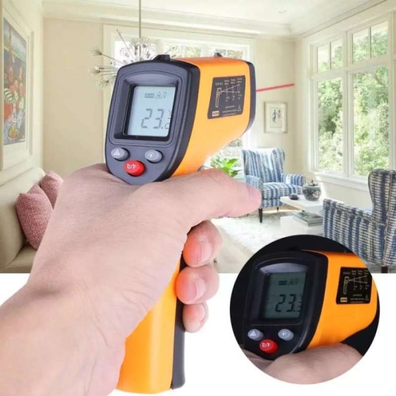 Promo Digital Thermometer infrared Alat Ukur suhu panas - Multicolor ...