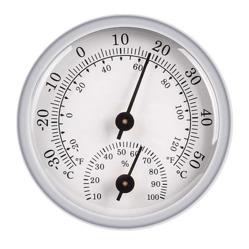 Jual Premium Decorative Wall Thermometer Hygrometer -20 and 120 F /-30 ...