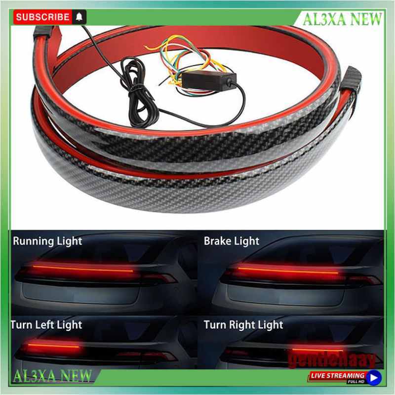 Promo Universal Carbon Multifunction Trunk Fiber Spoilers Led Ligh ...