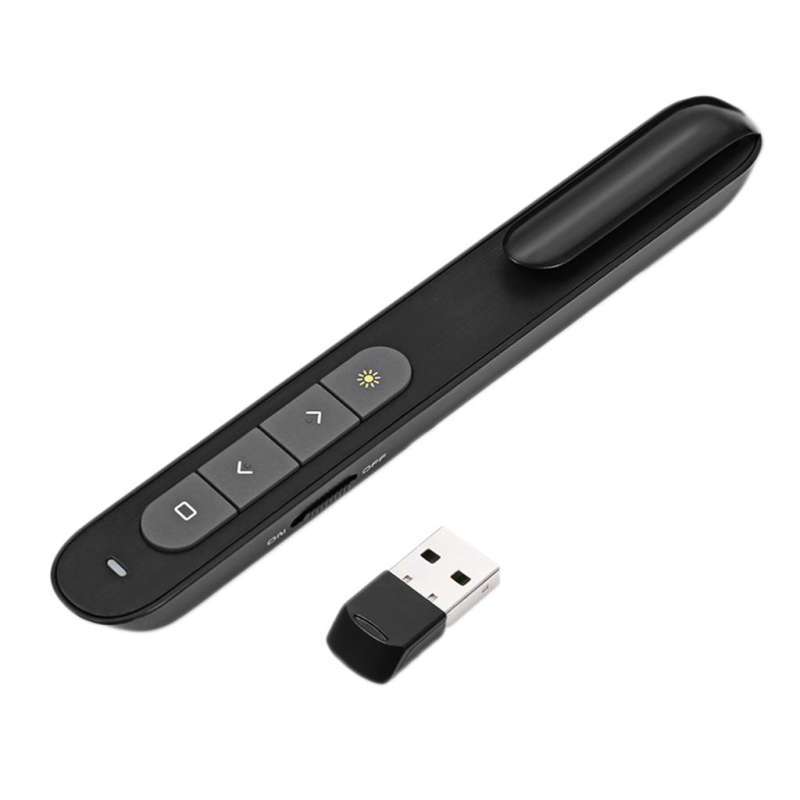 Promo Wireless Presenter Remote Wireless USB Remote PPT Laser Clicker ...