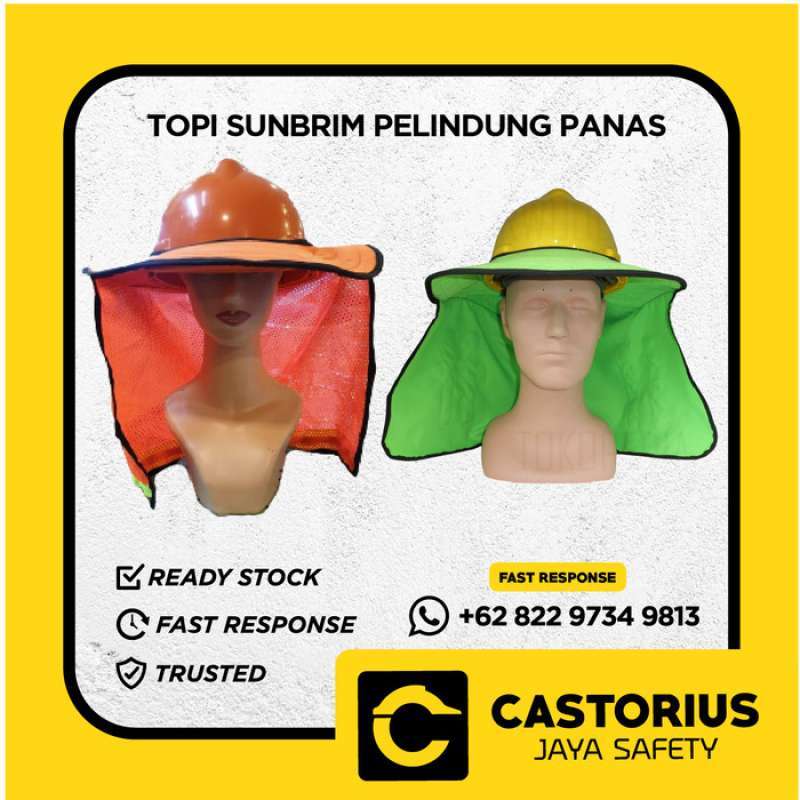 Jual Topi Sunbrim Pelindung Panas Matahari (untuk helm safety proyek ...