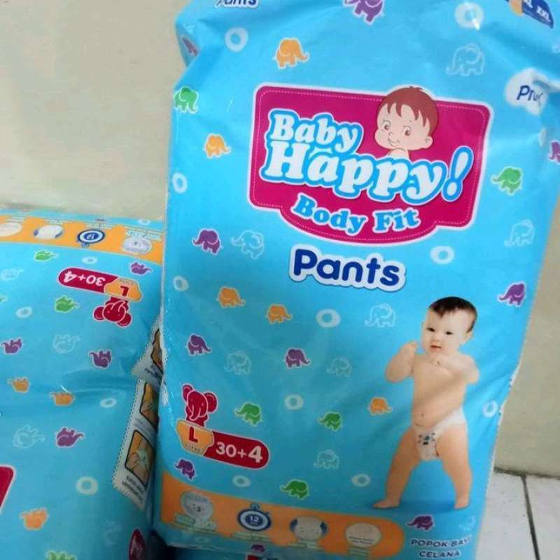 Jual pampers baby happy L 30+4 di Seller Toko2putra - Sumber Jaya, Kab ...