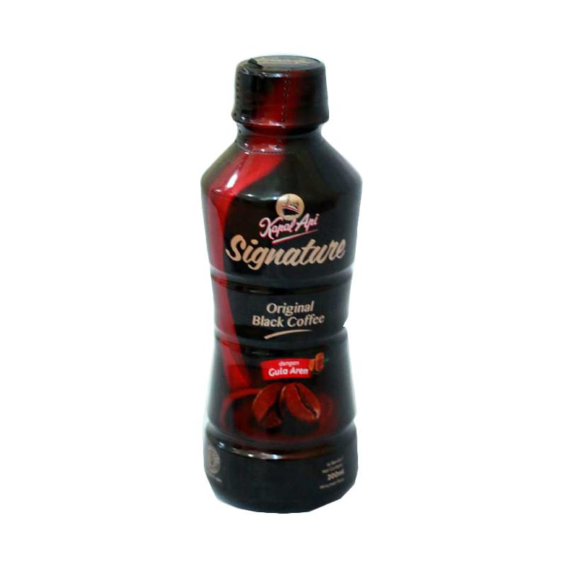 Promo Kapal Api Signature Original Black Coffee [200 mL/ Botol] Diskon ...