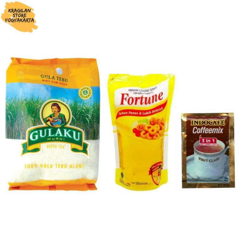 Jual Minyak Goreng 1 Liter + Gula 1kg + Indocafe 1pcs Di Seller ...